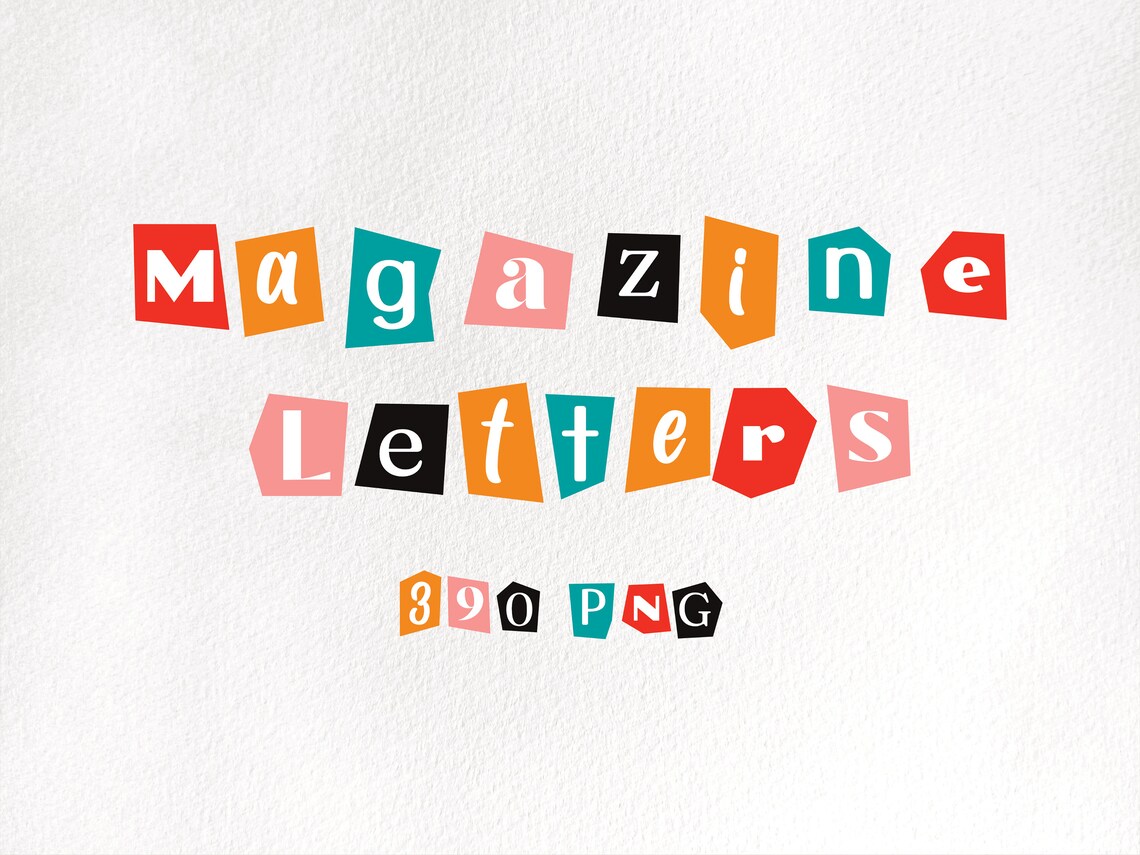 Digital Magazine Letters PNG Transparent, Alphabet Symbols Clip Art ...