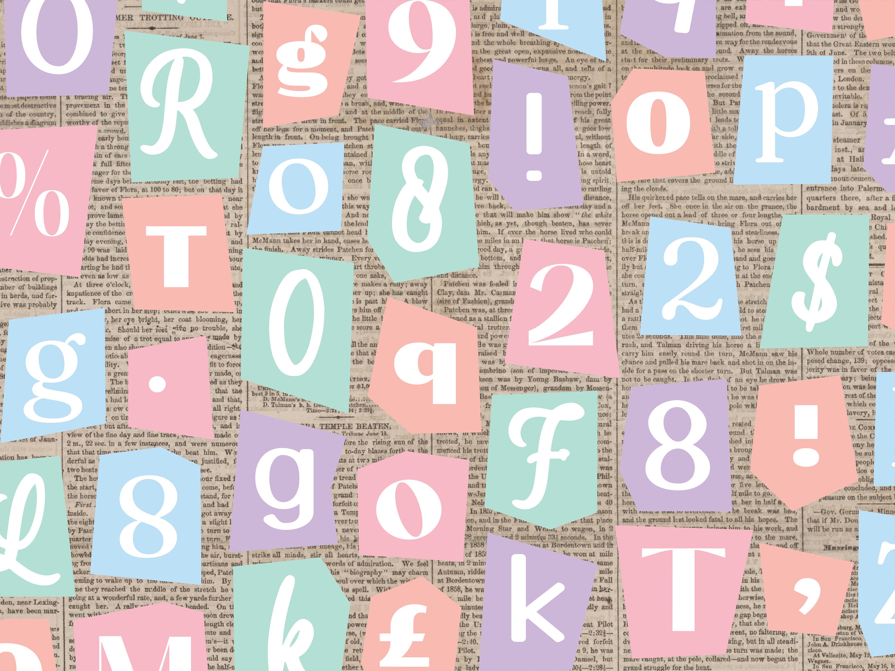Digital Magazine Letters PNG Transparent, Alphabet Symbols Clip Art ...