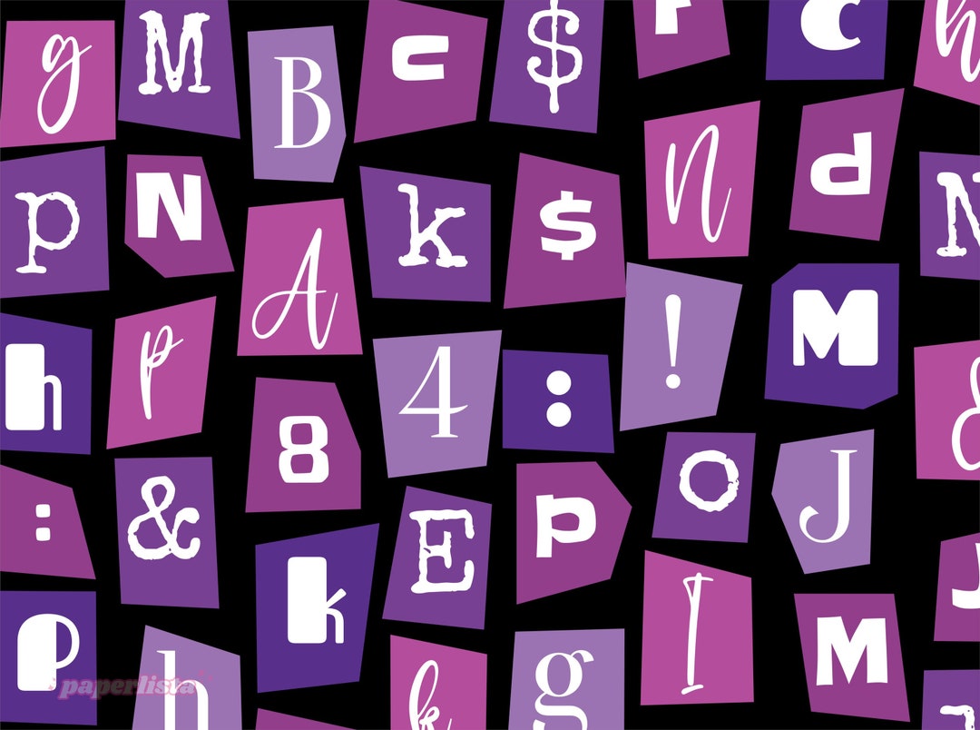 Digital Magazine Letters - PNG Transparent, Alphabet Symbols Clip Art ...