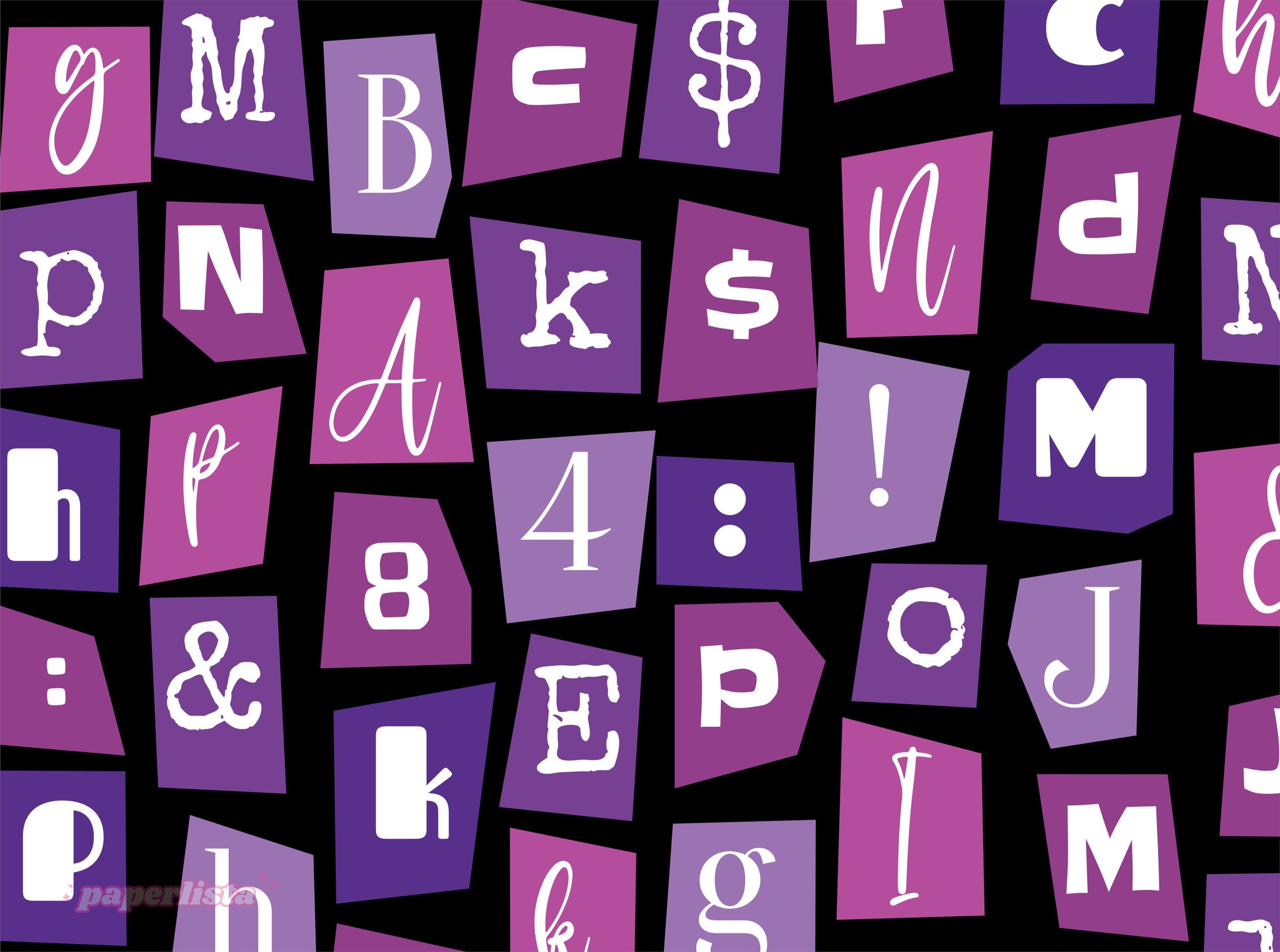 Digital Magazine Letters PNG Transparent, Alphabet Symbols Clip Art ...