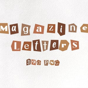 Pastel Brown Sublimation PNG Anonymous Letters - Digital Magazine ...