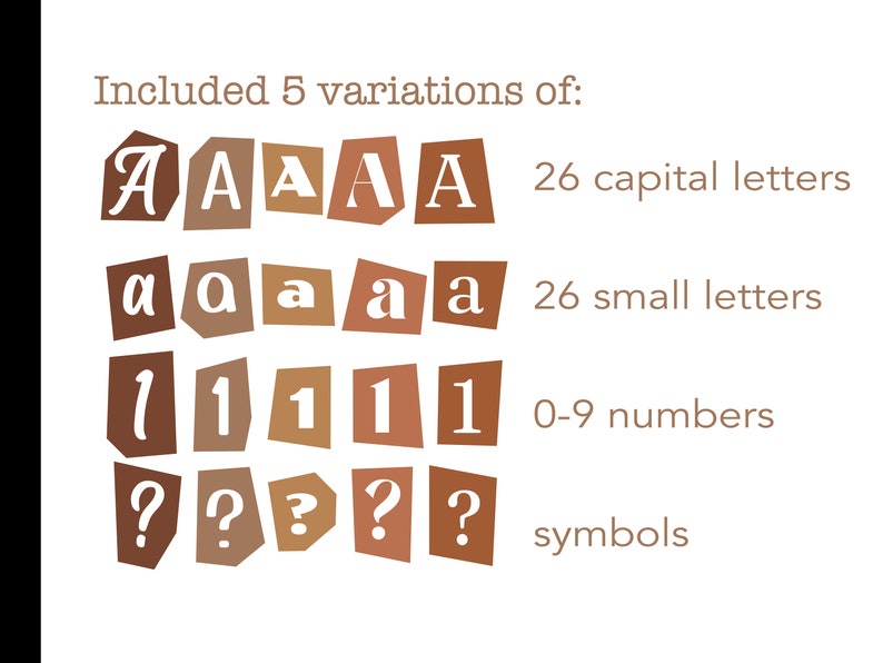 Pastel Brown Sublimation PNG Anonymous Letters - Digital Magazine ...