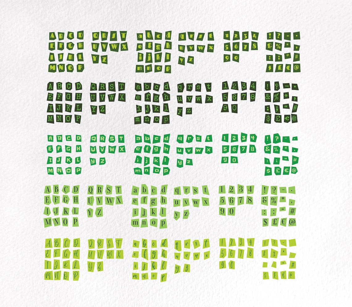 Digital Magazine Letters PNG Transparent, Alphabet Symbols Clip Art ...