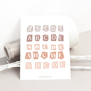 Printable Download PDF Magazine Letters Alphabet Numbers, Ransom Note ...