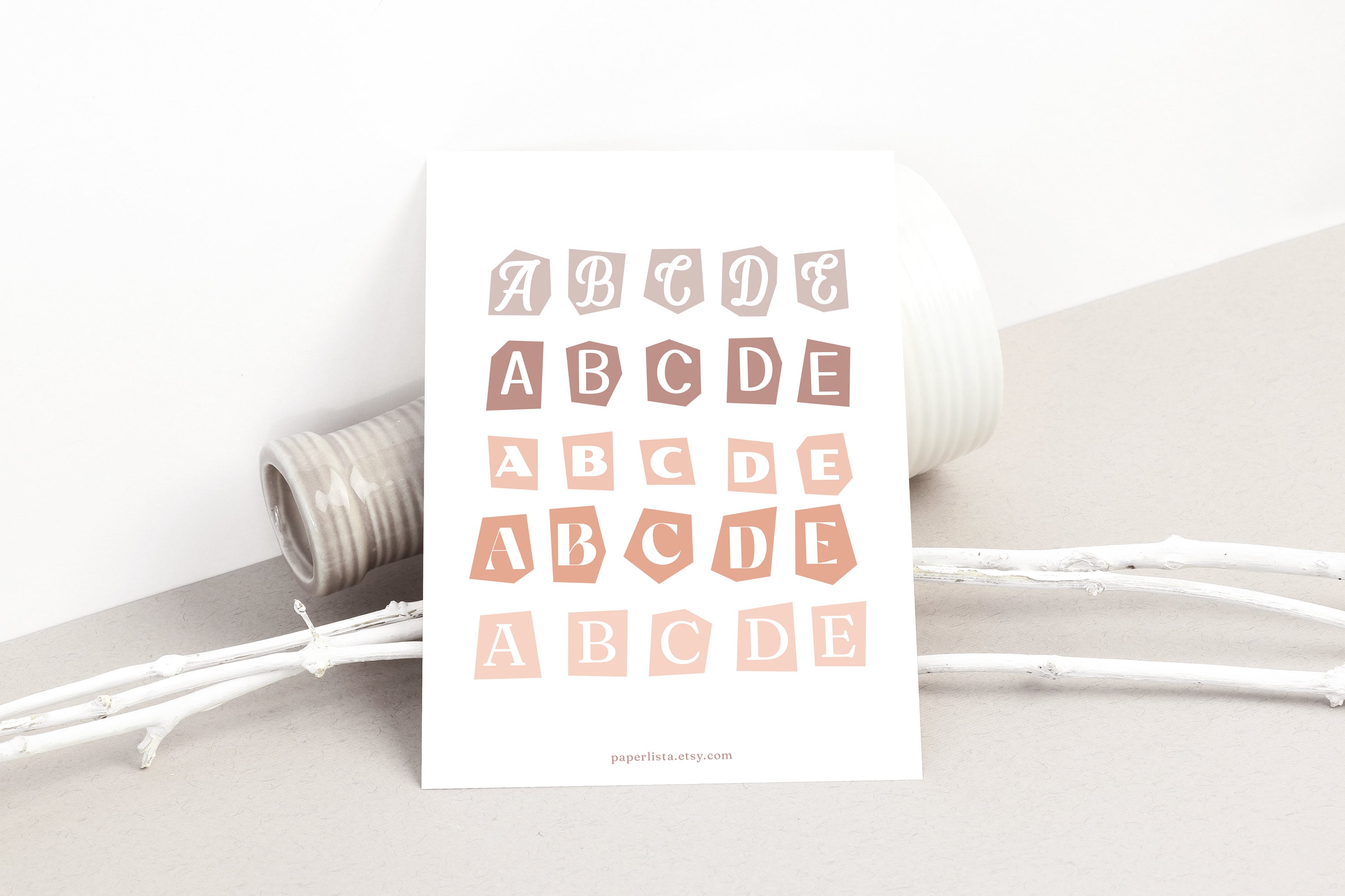 Printable Download PDF Magazine Letters Alphabet Numbers, Ransom Note ...