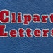 Red Silver Glitter Alphabet Pack Digital Clipart Varsity Letters PNG ...