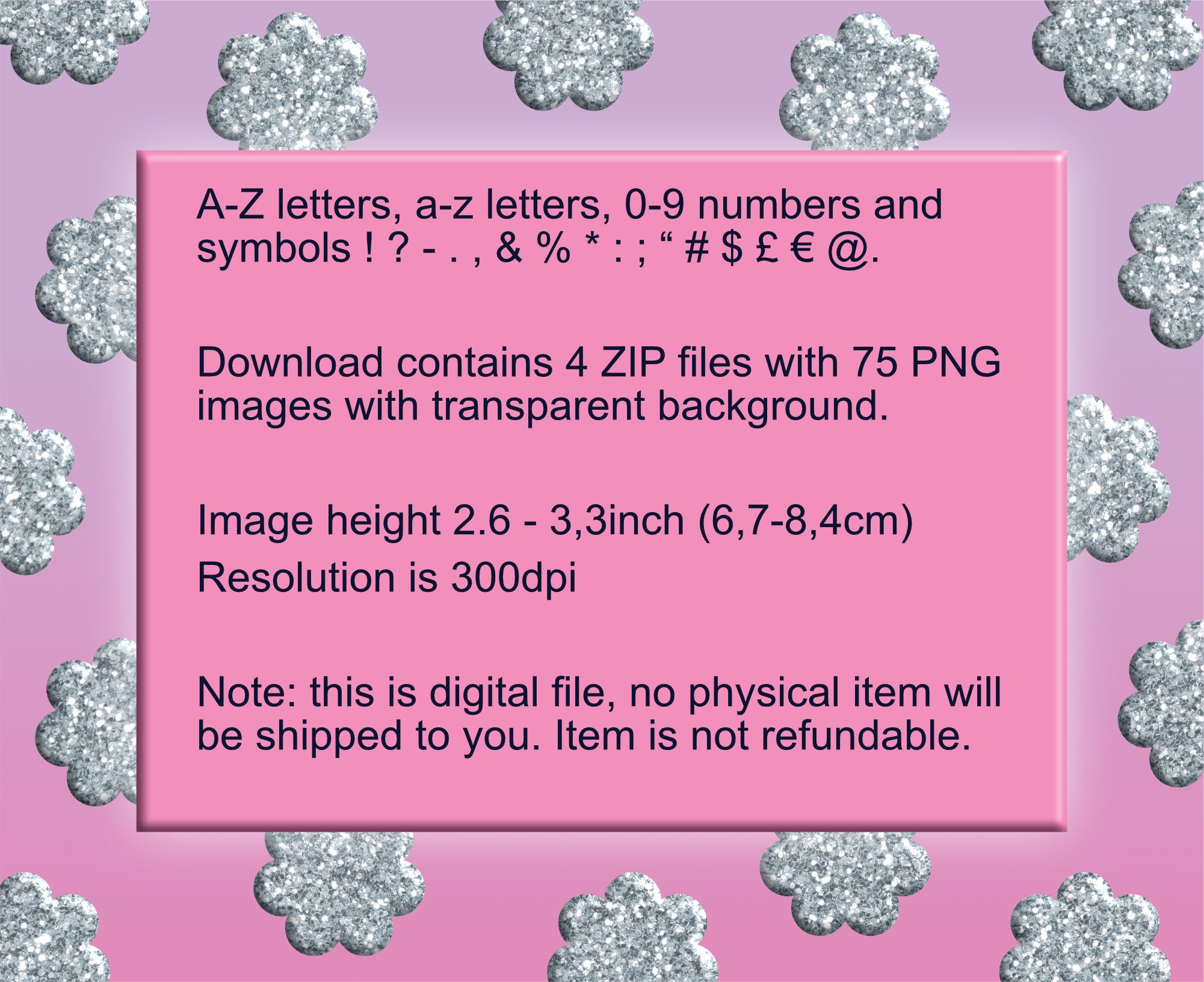 Red Silver Glitter Alphabet Pack Digital Clipart Varsity Letters PNG ...