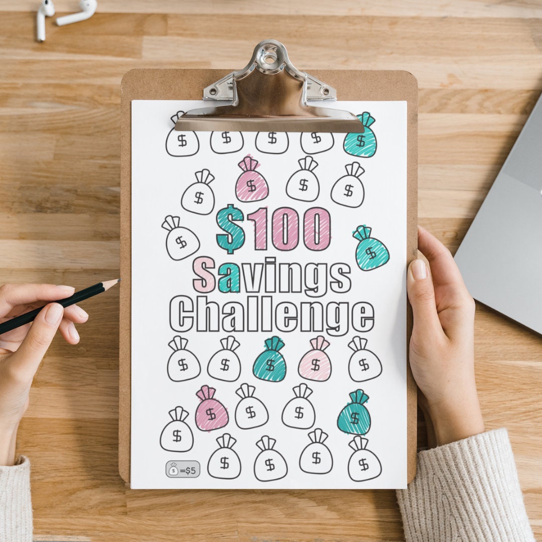 Savings Challenge Bundle Cash Challenge Printable Insert Cash Binder ...