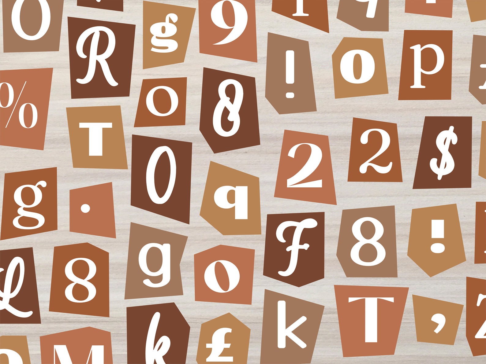 Printable Magazine Cutout Letters – DIY Scrapbook Alphabet (PDF ...