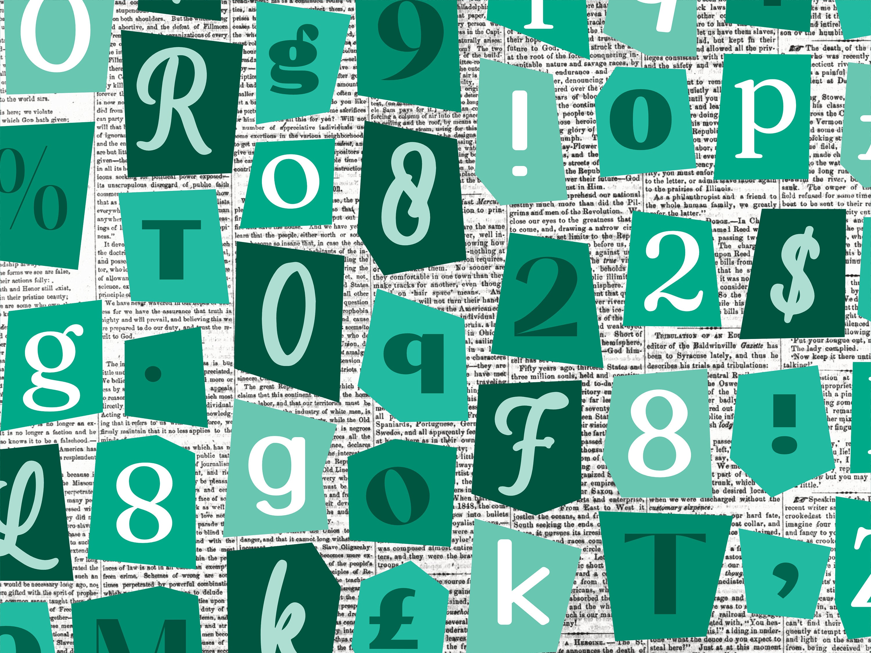Digital Magazine Letters PNG Transparent, Alphabet Symbols Clip Art ...