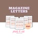 Printable Download PDF Magazine Letters Alphabet Numbers, Ransom Note ...