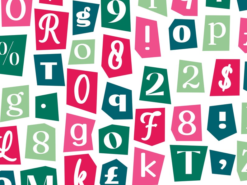 Digital Magazine Letters PNG Transparent, Alphabet Symbols Clip Art ...