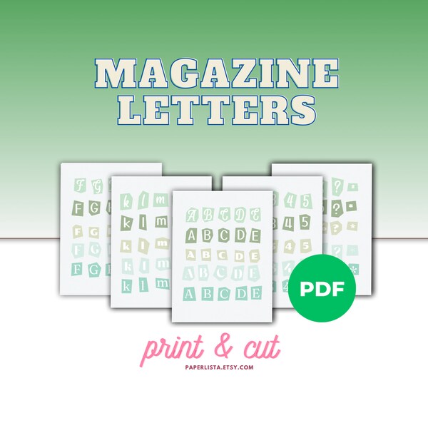 Digital Magazine Letters PNG Transparent, Alphabet Symbols Clip Art ...