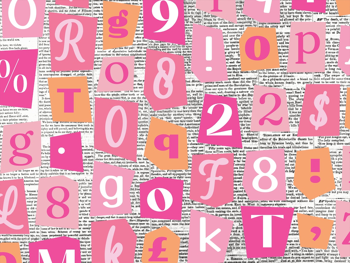 Digital Magazine Letters - PNG Transparent, Alphabet Symbols Clip Art ...