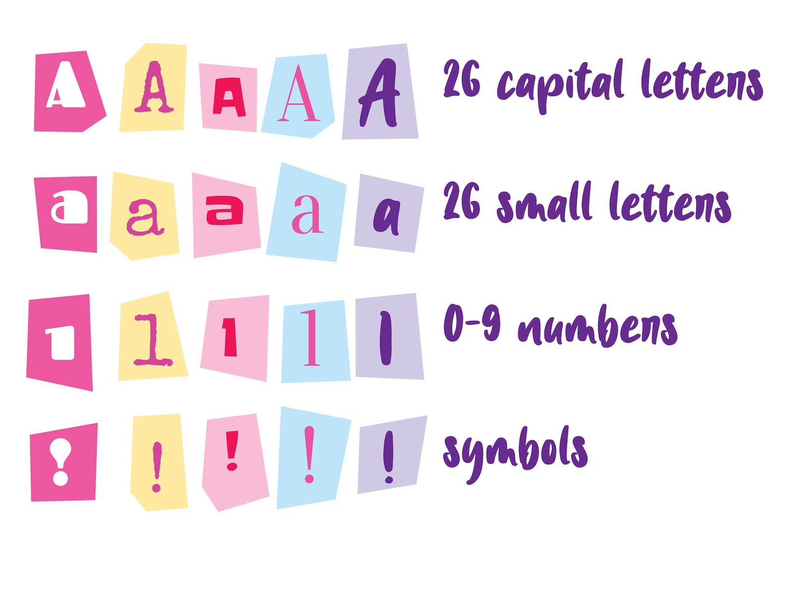 Digital Magazine Letters PNG Transparent, Alphabet Symbols Clip Art ...