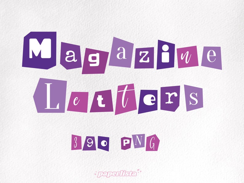 Digital Magazine Letters - PNG Transparent, Alphabet Symbols Clip Art ...