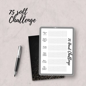 75 Hard Challenge Tracker, Digital PDF Download, Bullet, Journal ...