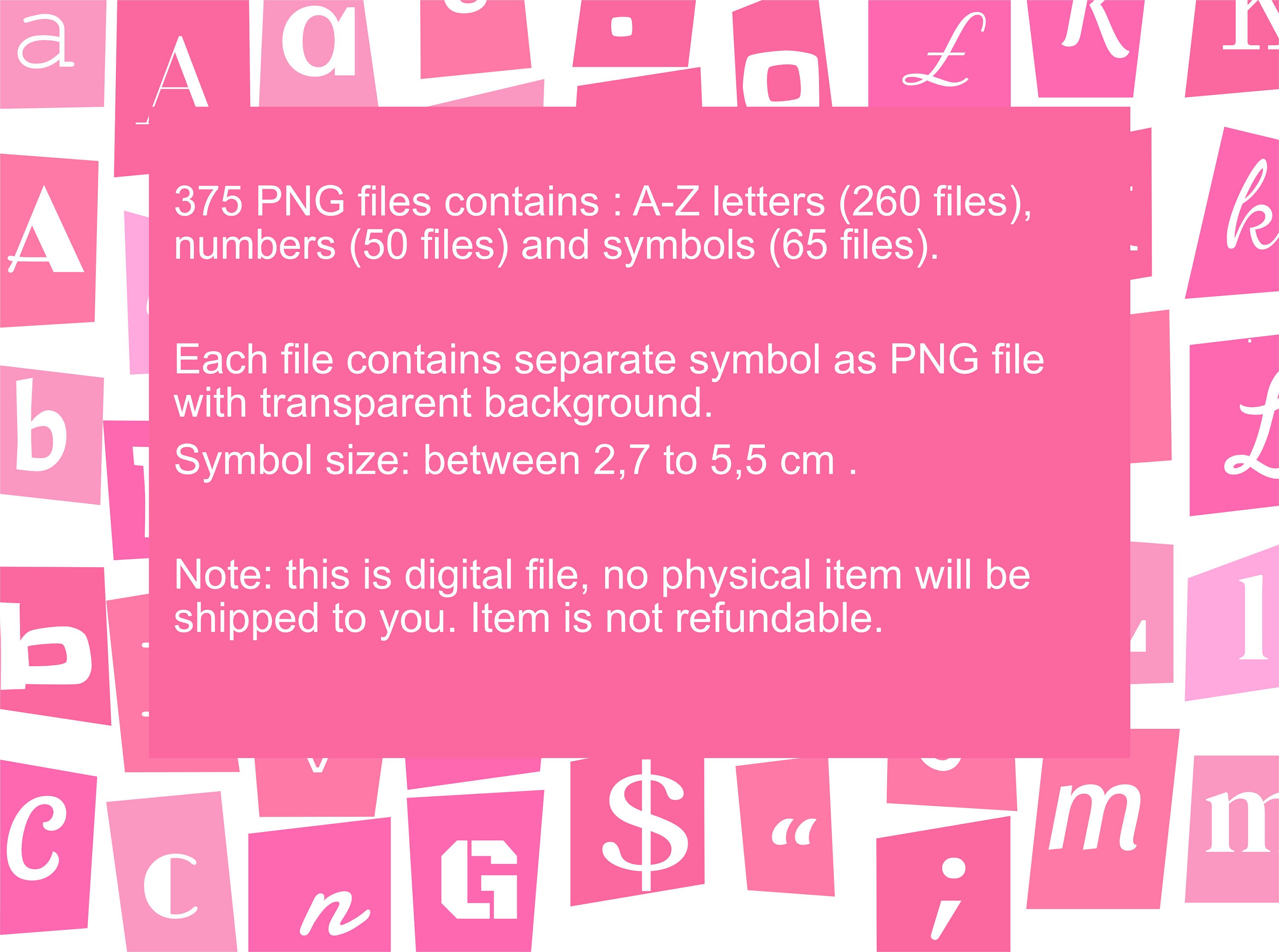 Digital Magazine Letters - PNG Transparent, Alphabet Symbols Clip Art ...