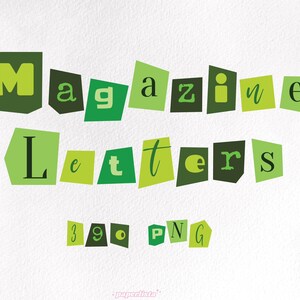 Digital Magazine Letters - PNG Transparent, Alphabet Symbols Clip Art ...