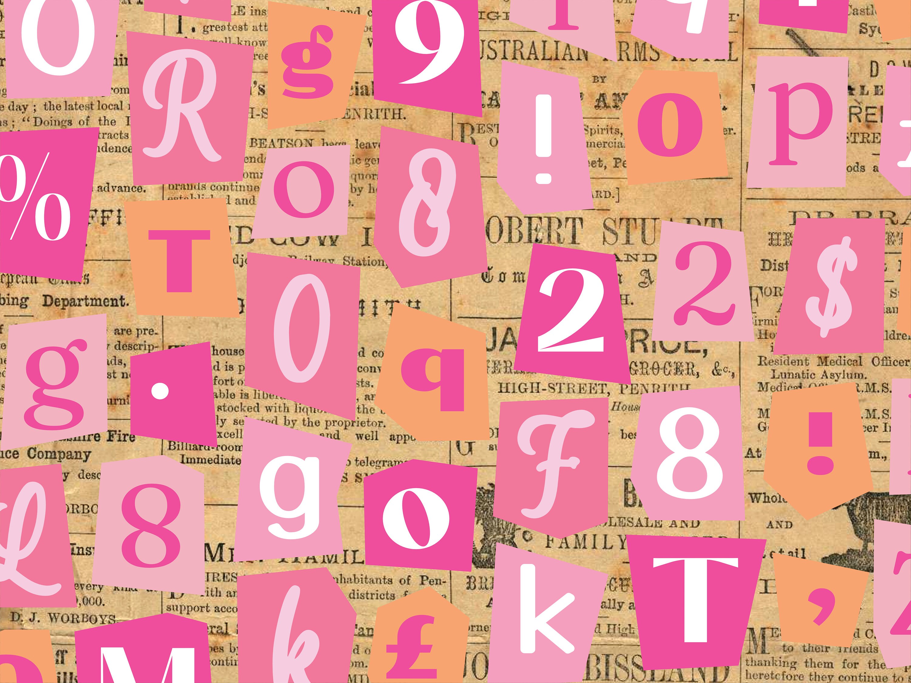 Magazine Cutout Letters – PNG Alphabet Clip Art (digital Download) - Etsy
