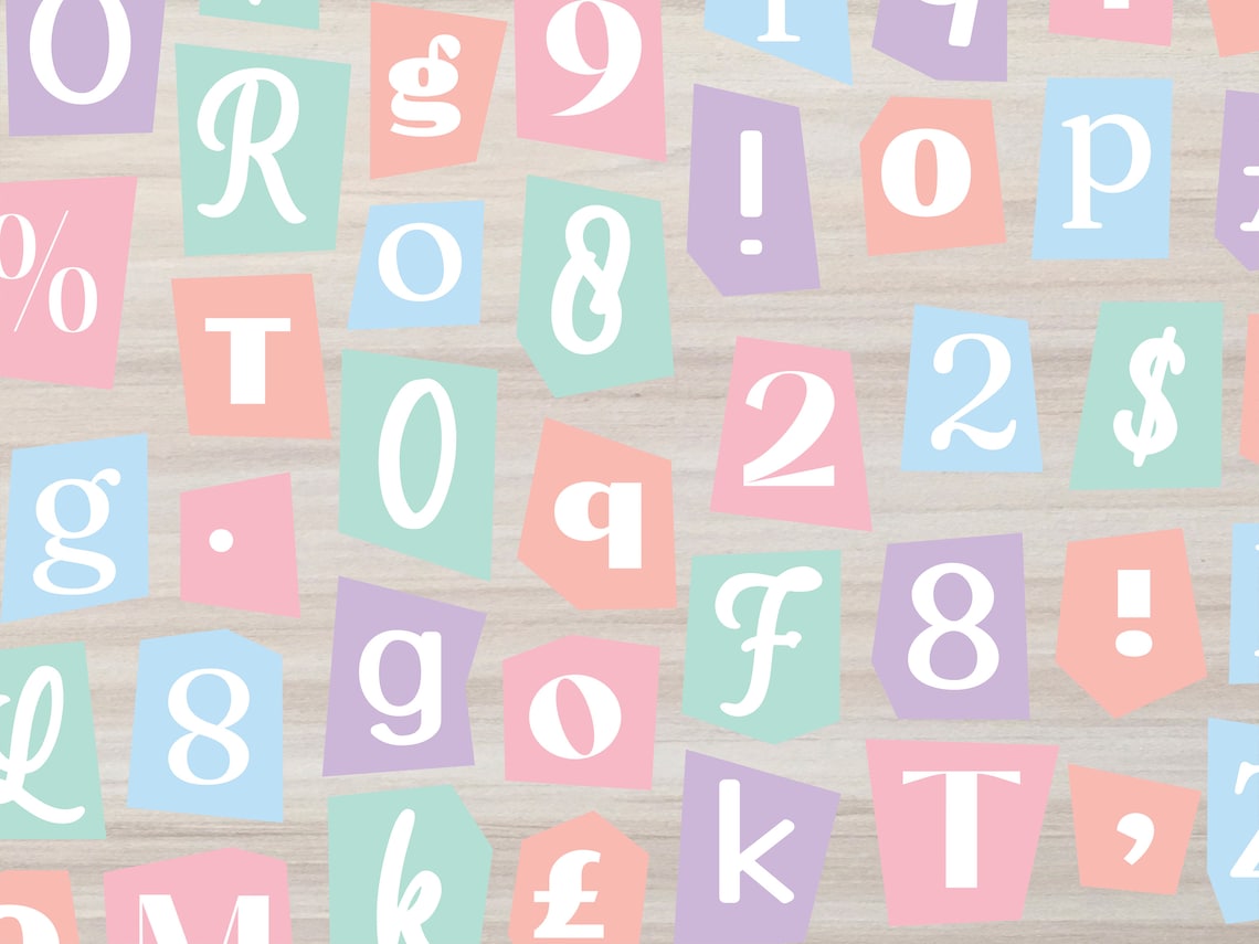 Digital Magazine Letters - PNG Transparent, Alphabet Symbols Clip Art ...