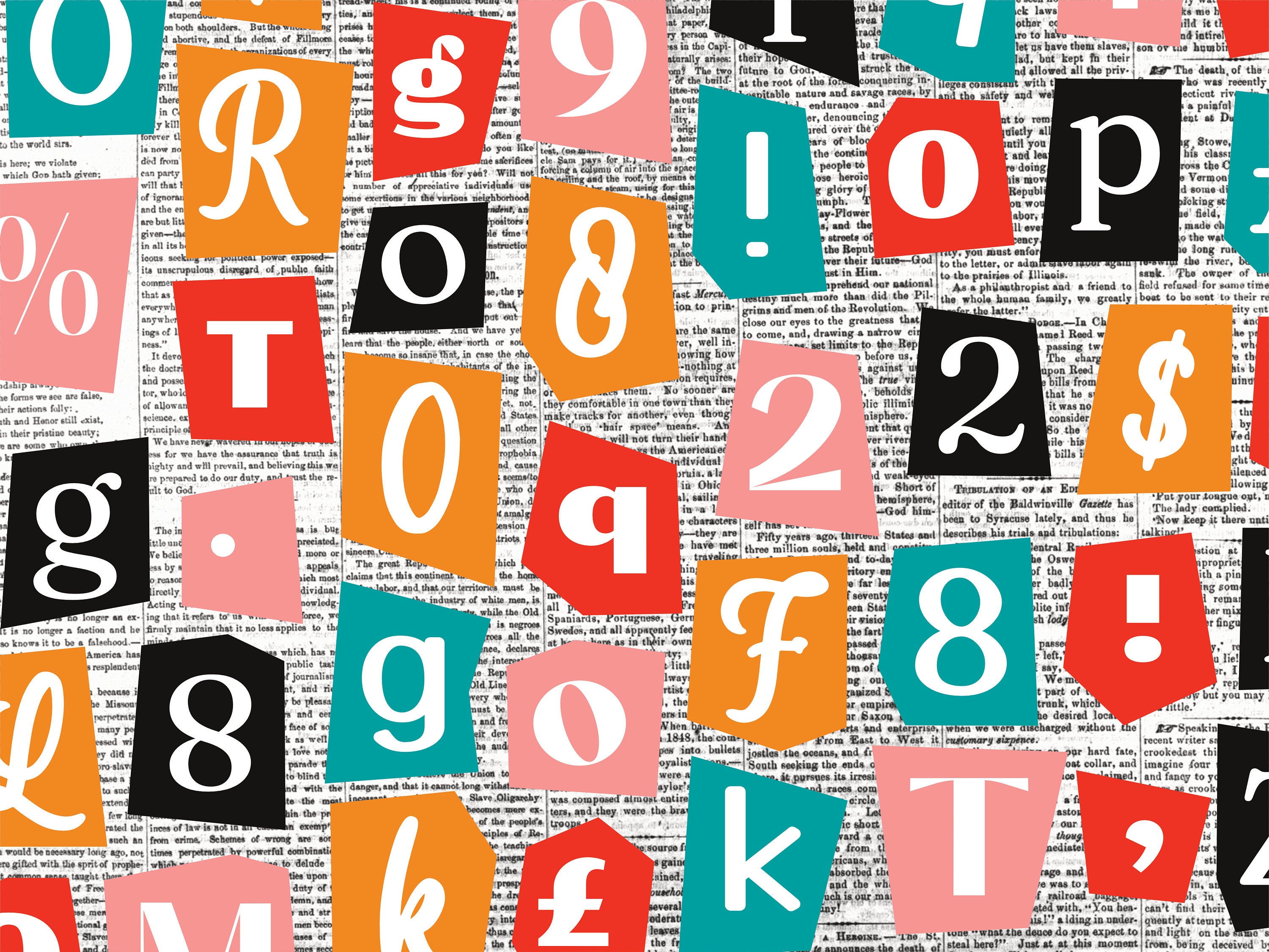 Digital Magazine Letters PNG Transparent, Alphabet Symbols Clip Art ...