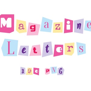 Digital Magazine Letters - PNG Transparent, Alphabet Symbols Clip Art ...