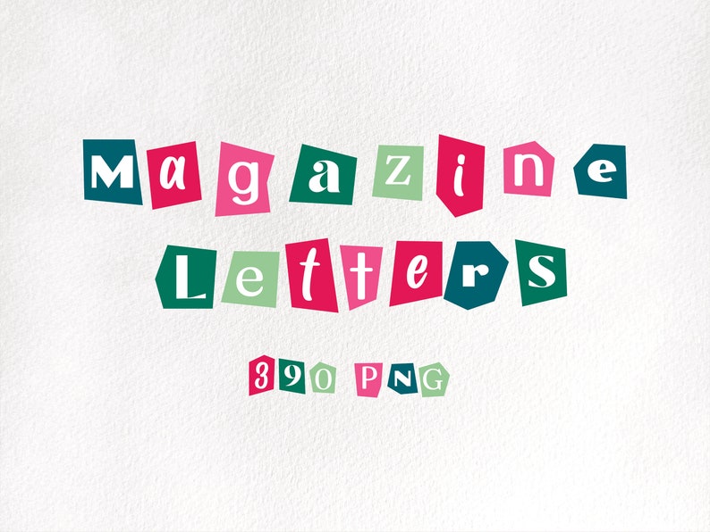 Digital Magazine Letters PNG Transparent, Alphabet Symbols Clip Art ...