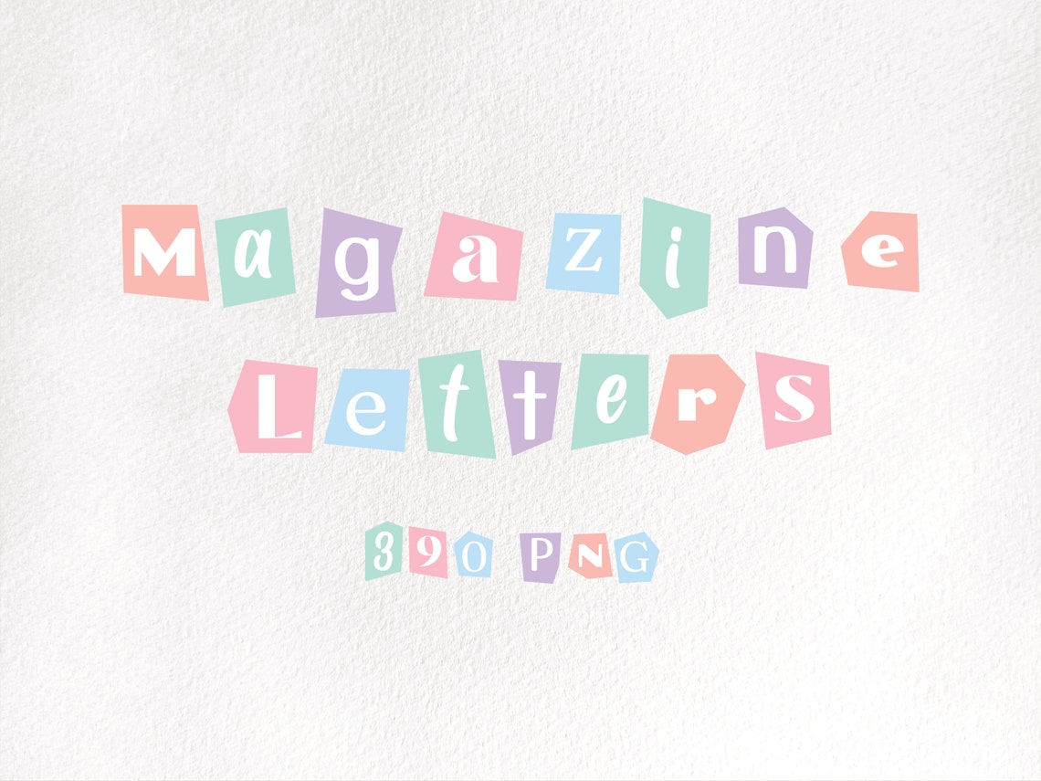 Digital Magazine Letters PNG Transparent, Alphabet Symbols Clip Art ...