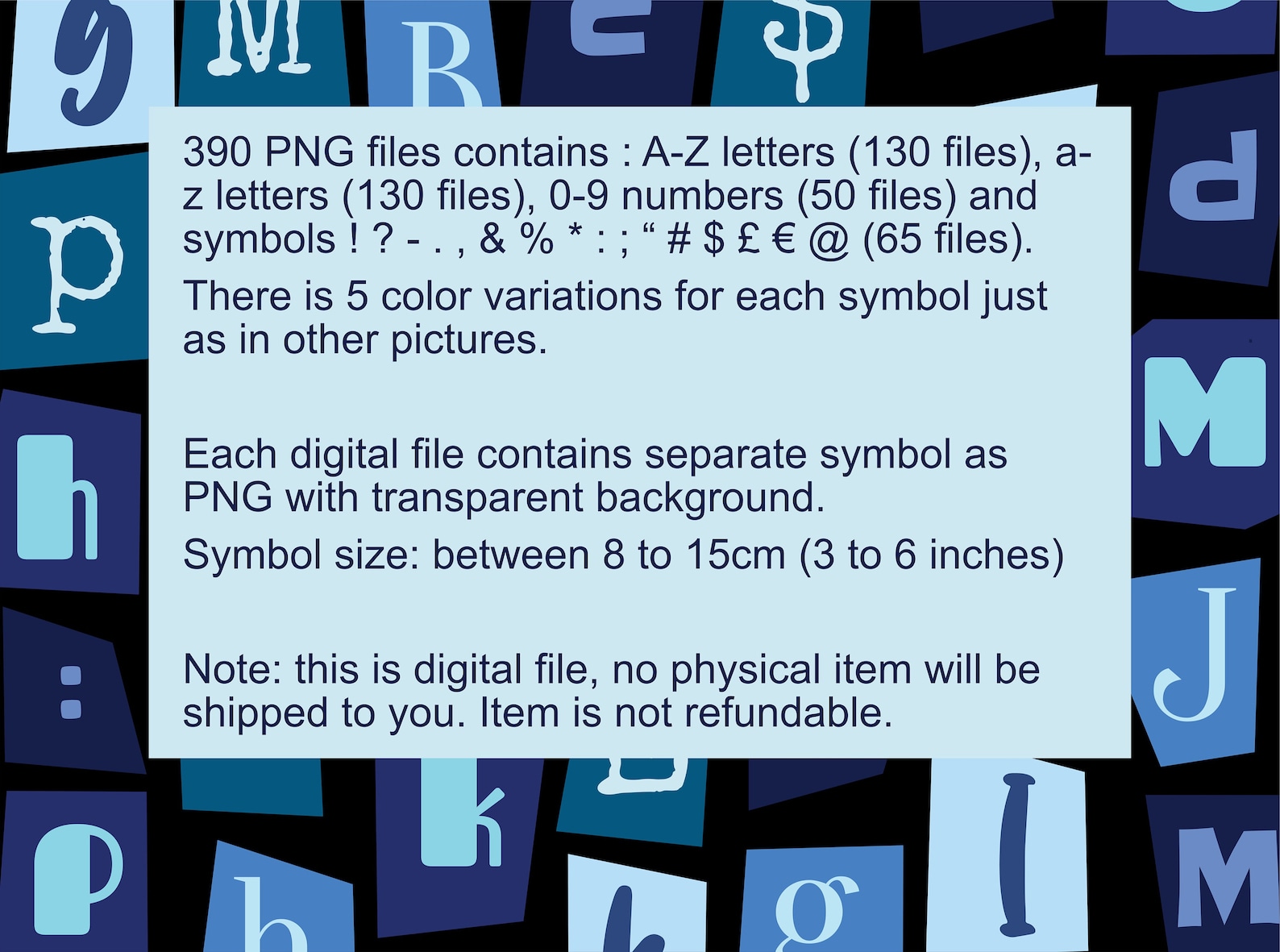 Digital RANSOM NOTE Letters & Numbers - Alphabet Images Ephemera. Junk ...