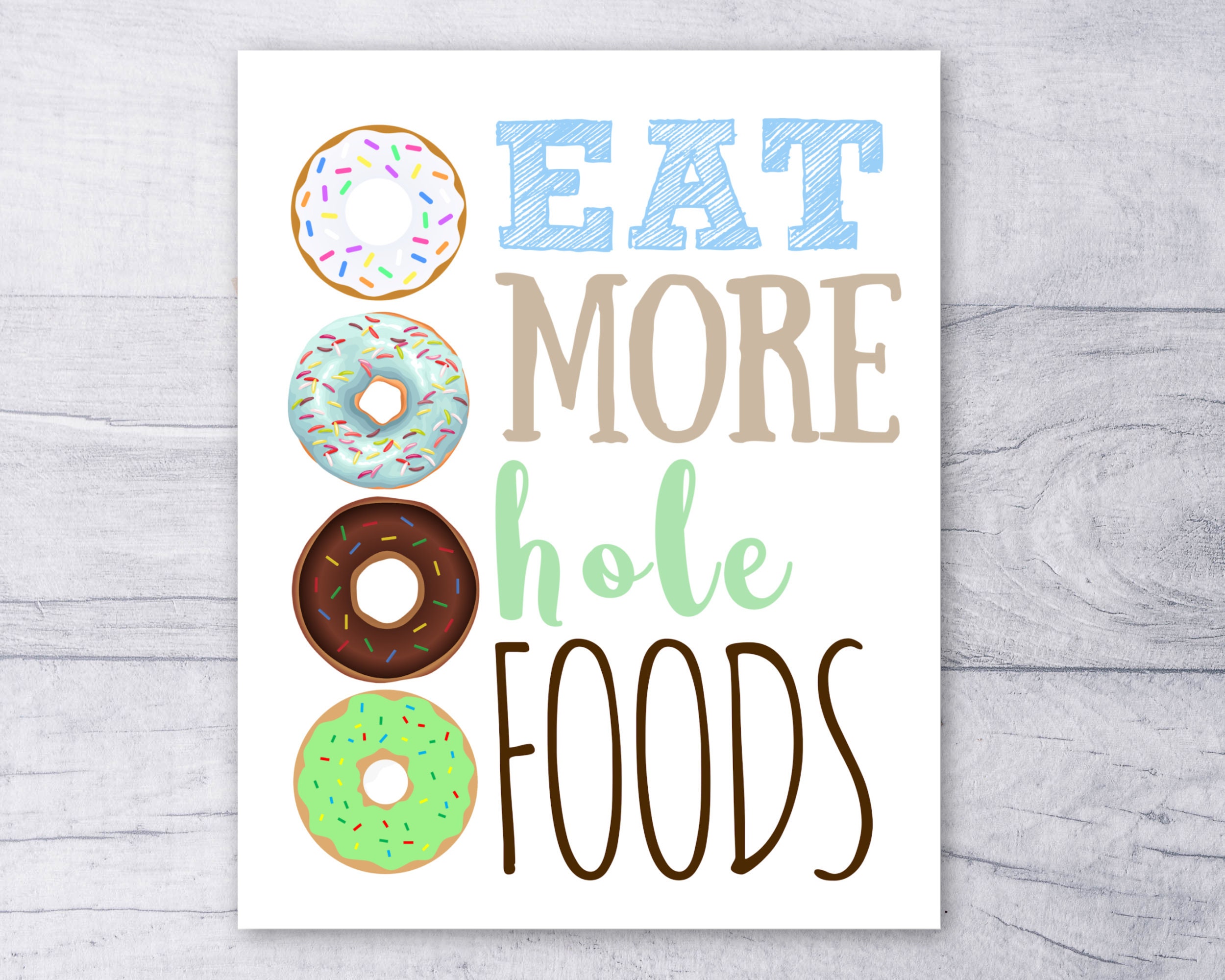 Donut Party 8x10 Instant Download Printable Signs | Donut Grow up ...