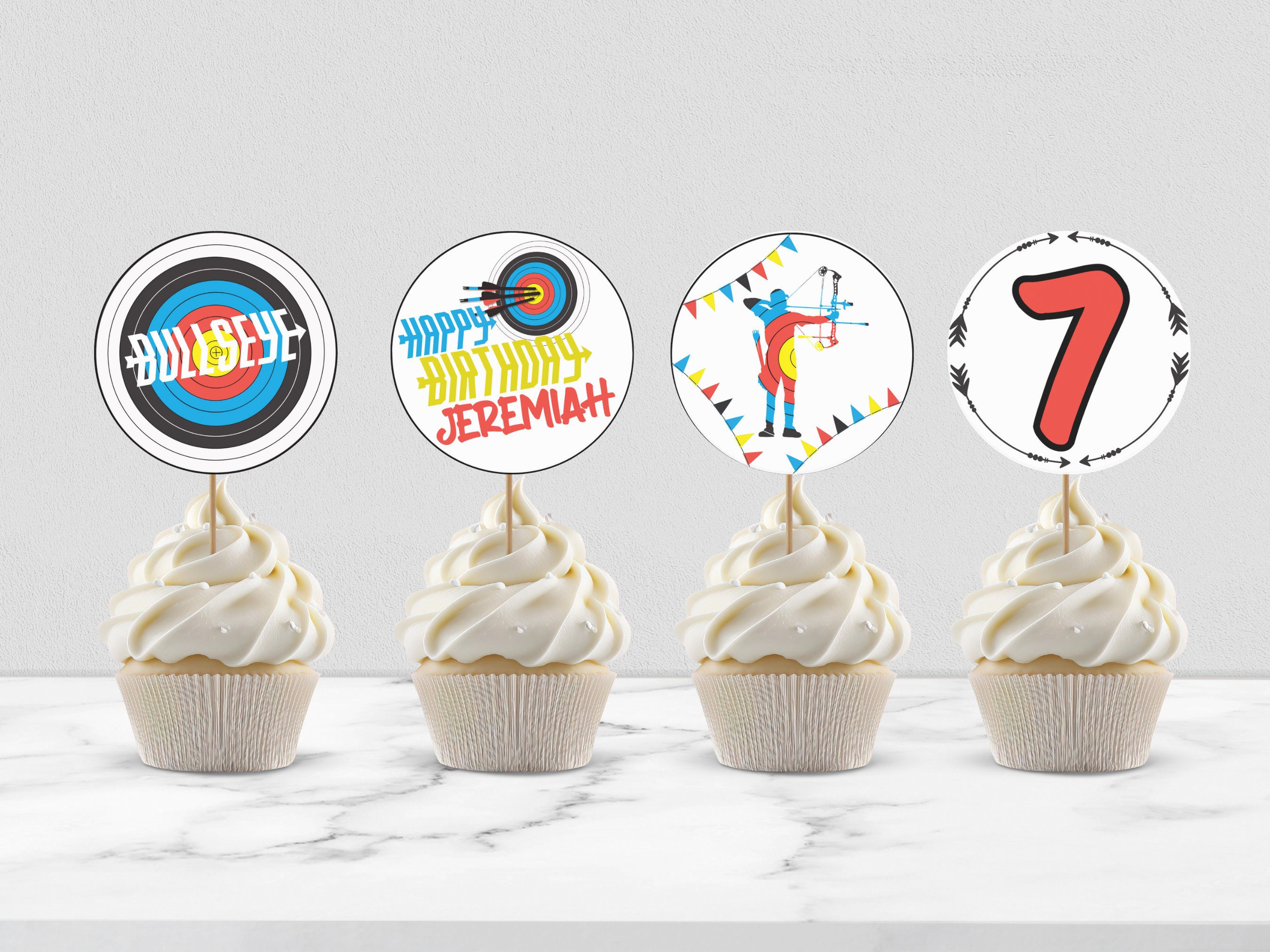 Archery Birthday Party Printable and Editable Banner Party Decor for ...