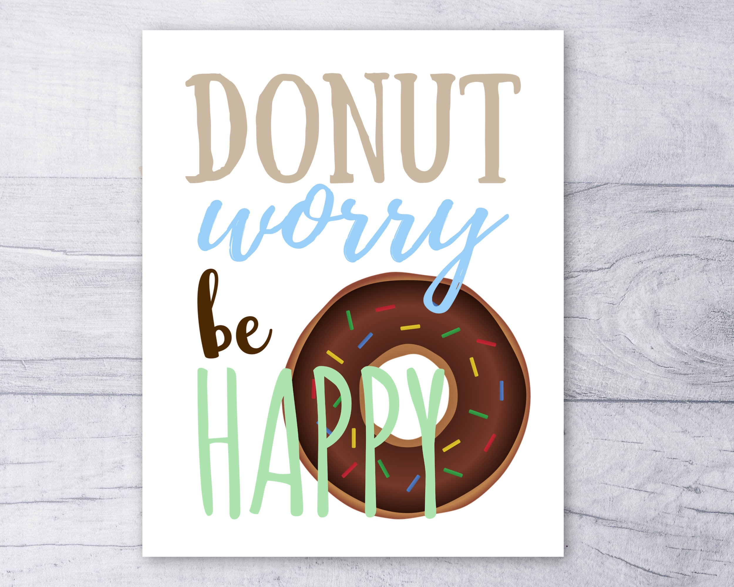 Donut Party 8x10 Instant Download Printable Signs Donut Grow - Etsy