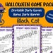 Halloween Printable Games, Black Cat, Printable Party Banner ...