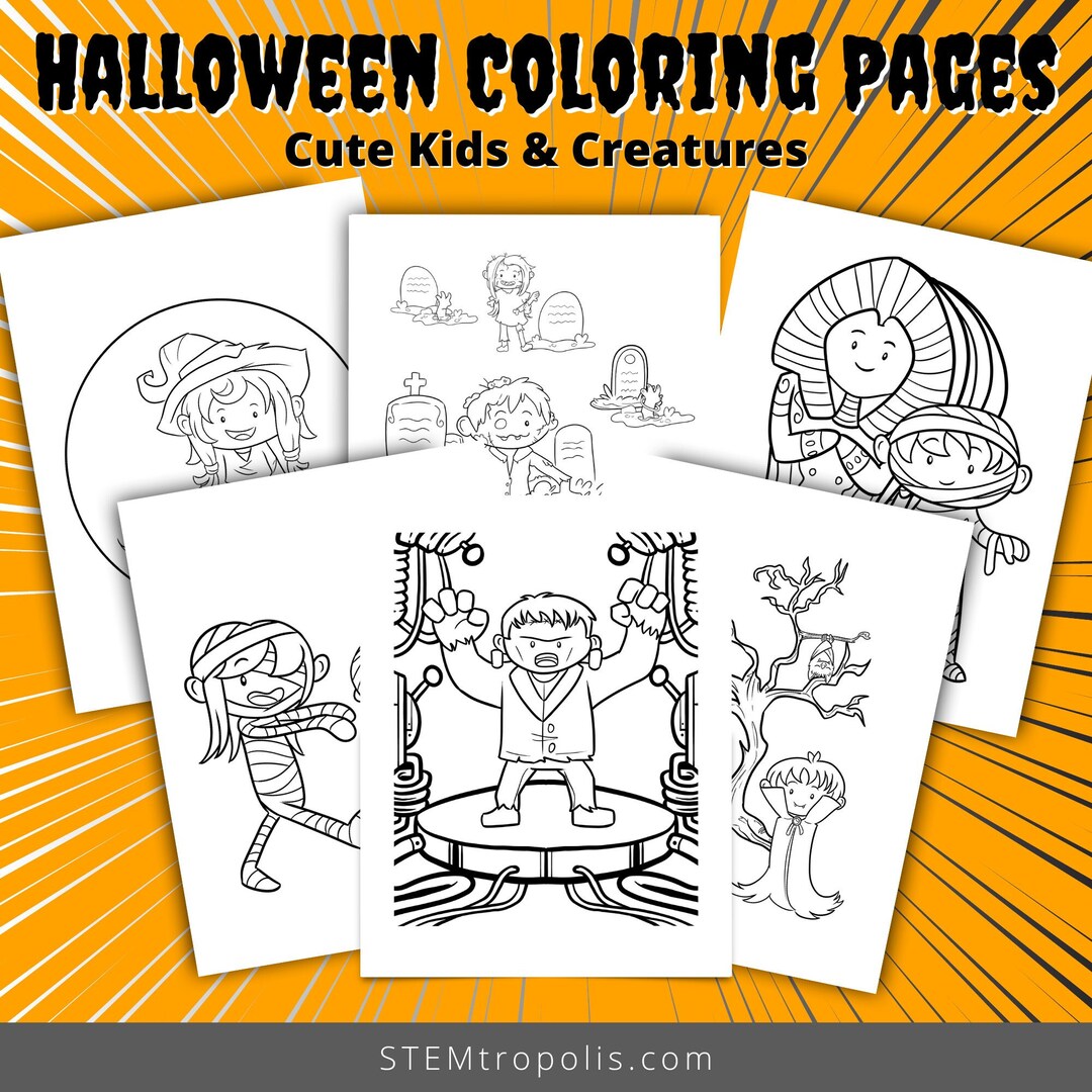 Halloween Coloring Pages, Coloring Pages for Kids, Printable Coloring ...