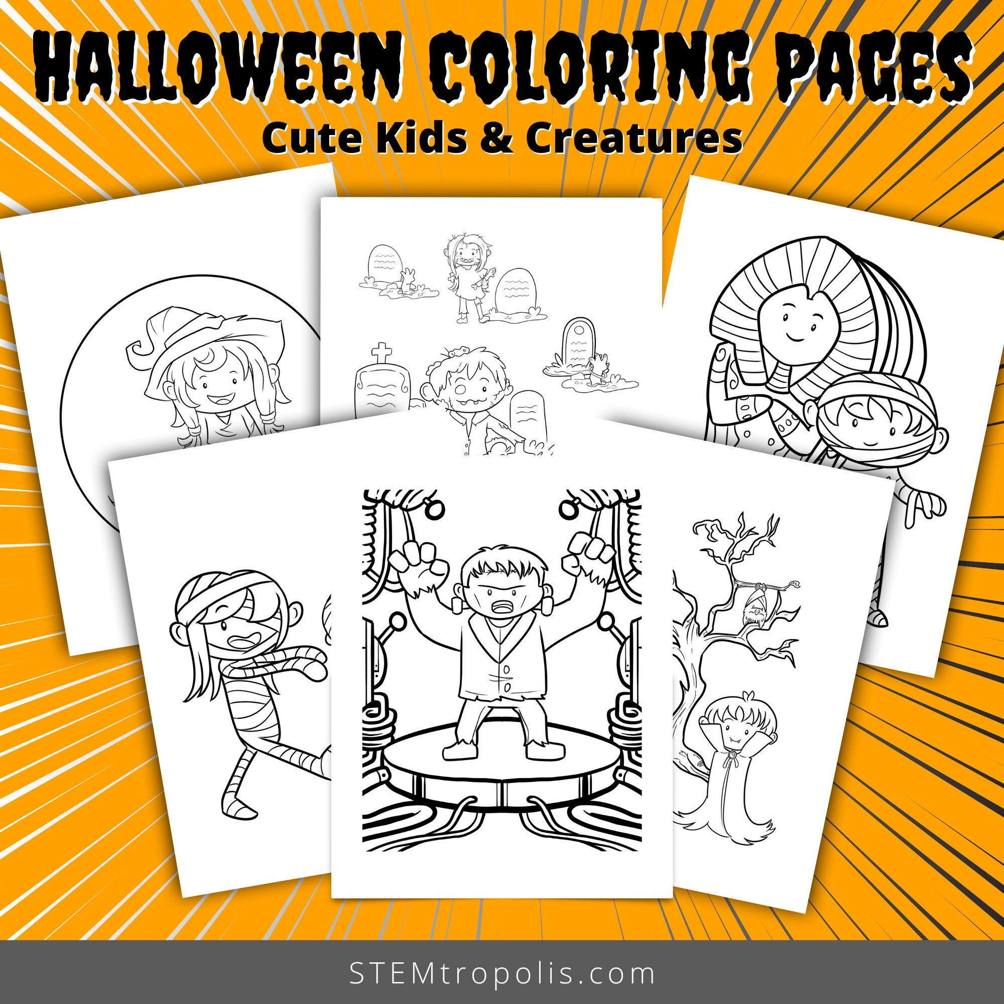 Halloween Coloring Pages, Coloring Pages for Kids, Printable Coloring ...
