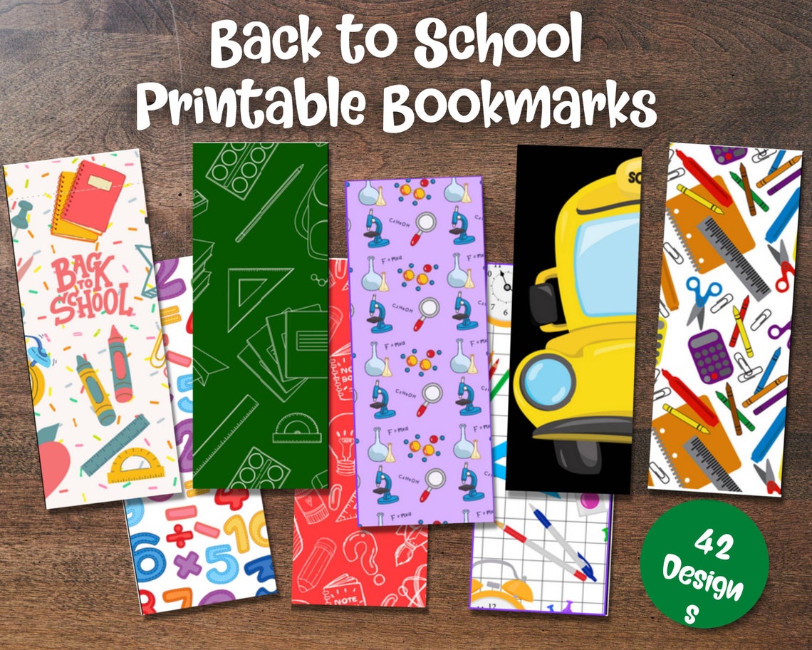 Back to School Bookmark Printable, Back to School Printable Gift ...