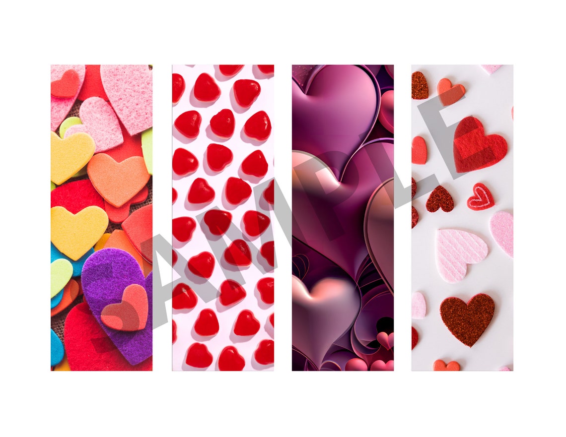 Valentines Printable Bookmark, Bookmark Printable Valentine, Party ...