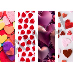 Valentines Printable Bookmark, Bookmark Printable Valentine, Party ...