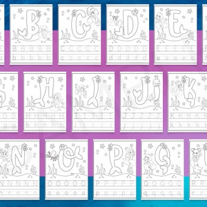 Mermaid Printable Handwriting Worksheets, Mermaid Coloring Pages ...