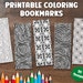 Printable Coloring Bookmarks, Printable Bookmark, Abstract Coloring ...