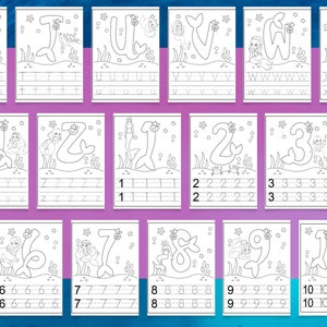 Mermaid Printable Handwriting Worksheets, Mermaid Coloring Pages ...