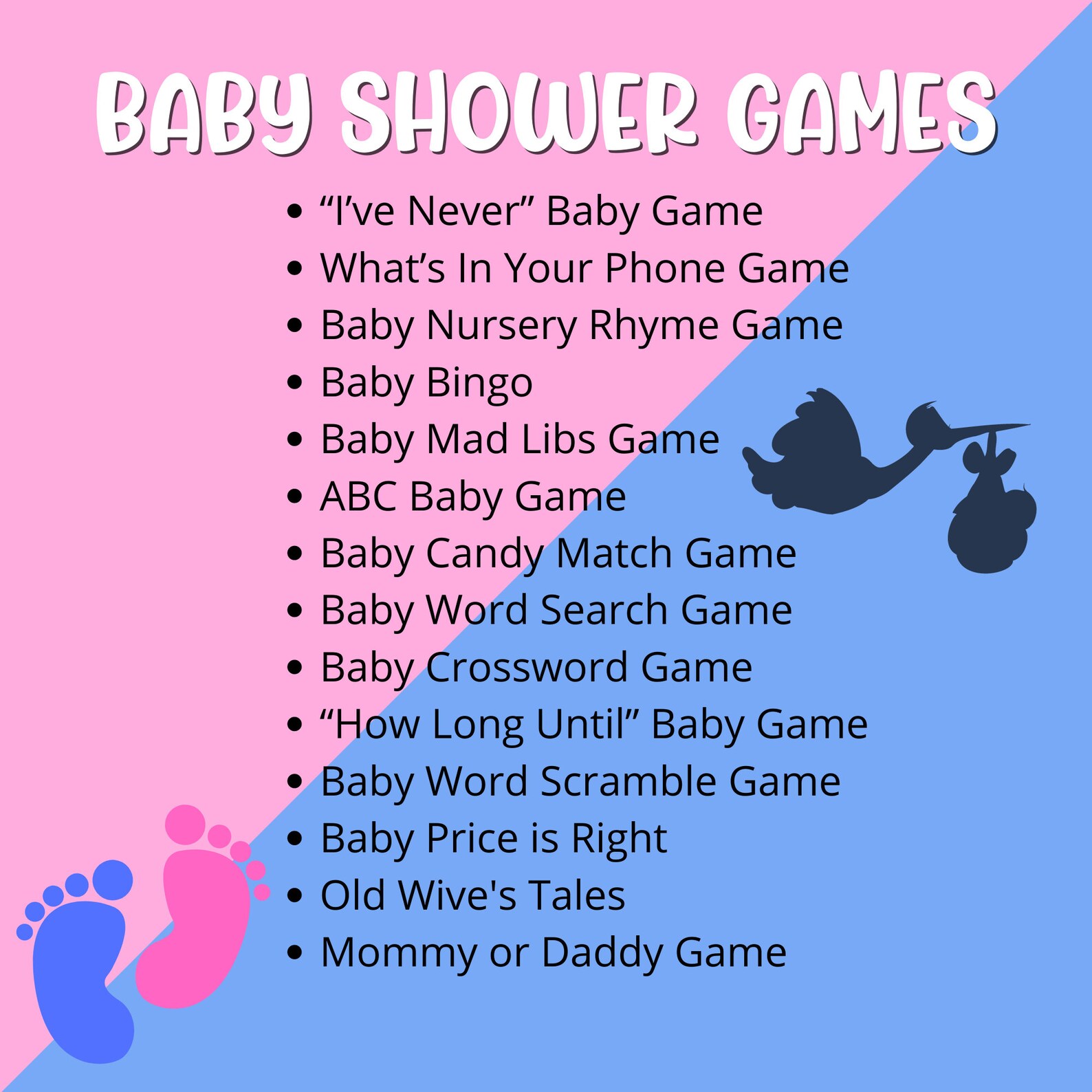 Pink Dinosaur Baby Shower Games for Girls, Party Banner Printable, Baby ...