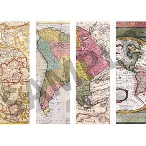 Vintage Maps Printables, Printable Bookmark, Old World Map Print ...