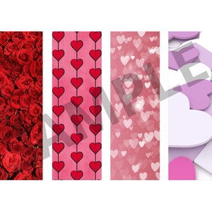 Valentines Printable Bookmark, Bookmark Printable Valentine, Party ...
