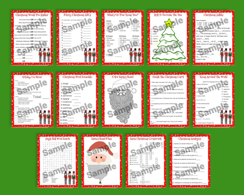 Nutcracker Printable Games, Holiday Printable Games, Activity Pages ...