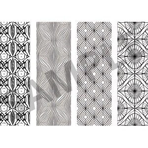 Printable Coloring Bookmarks, Printable Bookmark, Abstract Coloring ...