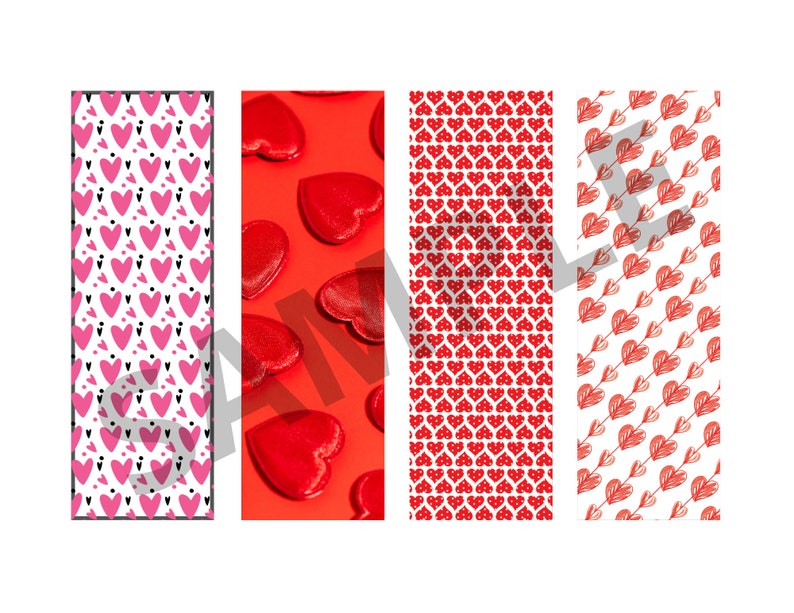 Valentines Printable Bookmark, Bookmark Printable Valentine, Party ...