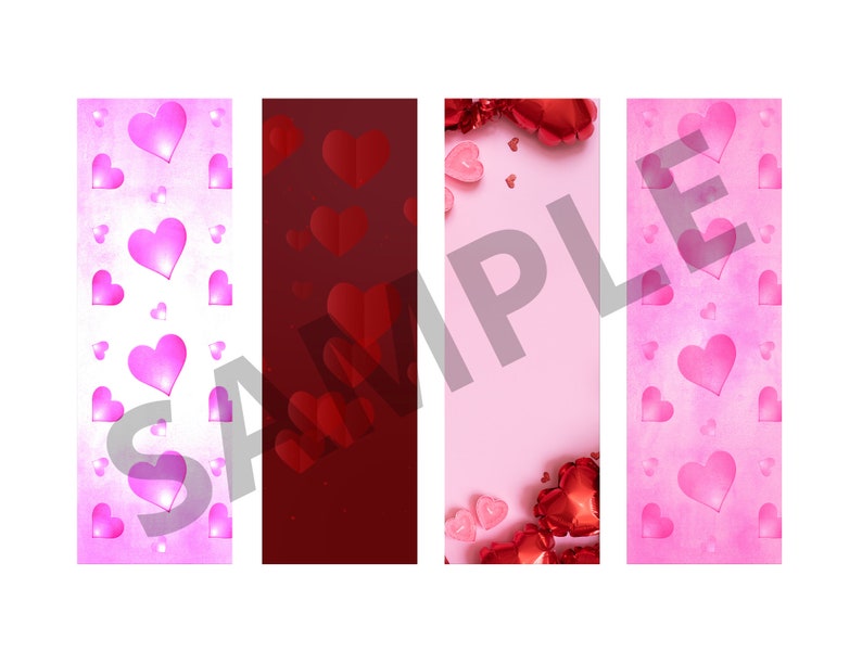 Valentines Printable Bookmark, Bookmark Printable Valentine, Party ...