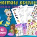 Mermaid Printable Activities for Kids, Mermaid Activity Sheet, Mermaid ...
